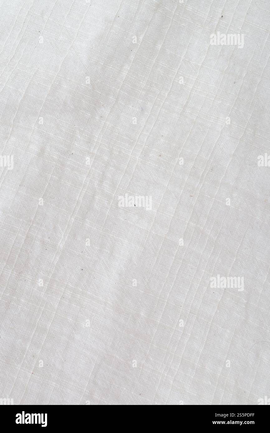 Fabric backdrop White linen canvas crumpled natural cotton fabric ...