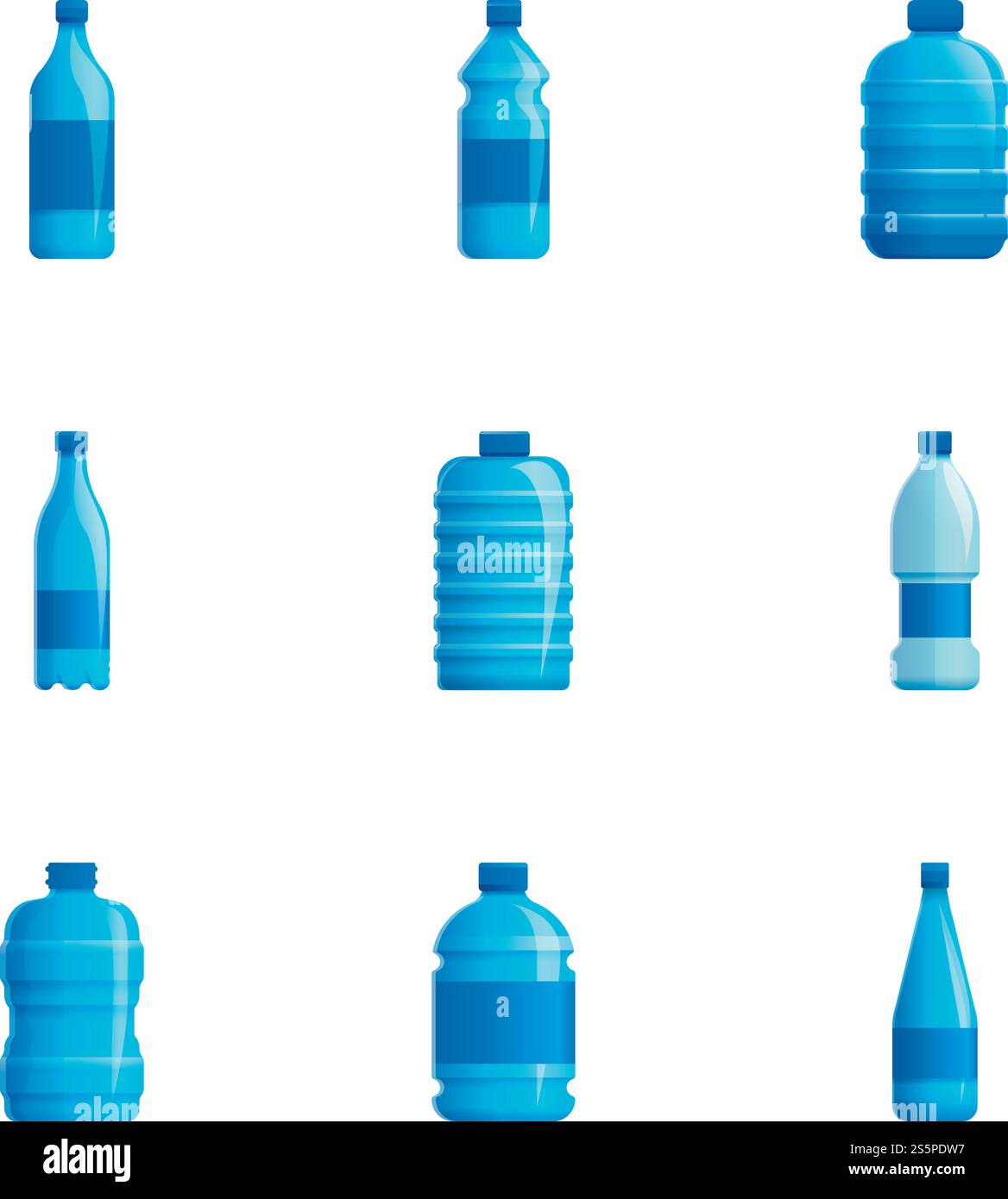 Purify water icon set. Cartoon set of 9 purify water vector icons for ...
