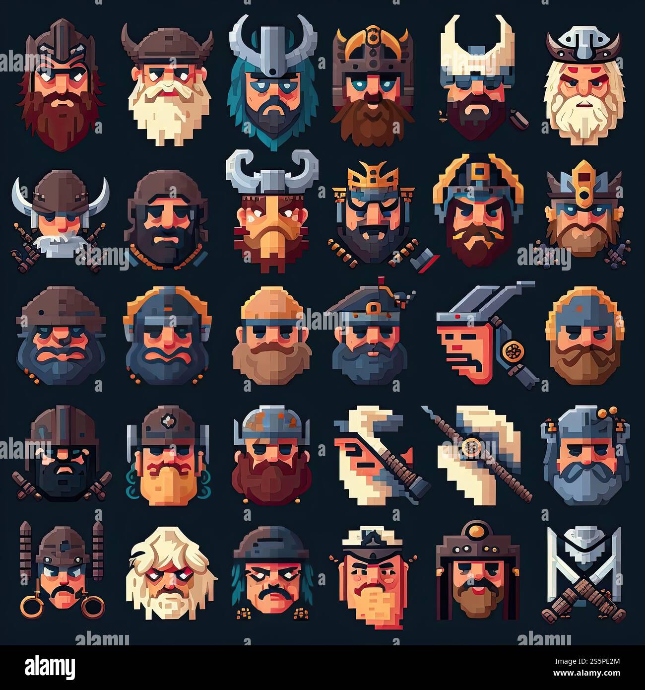 element viking ancient warrior ai generated. template circle, mobile play, colorful glossy ...