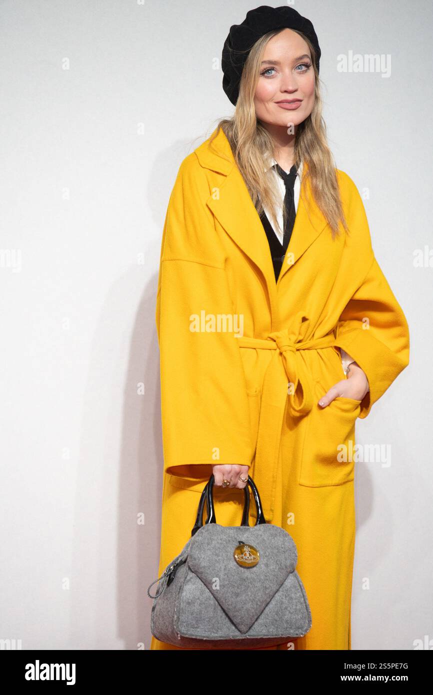 London, UK. 14 Jan, 2025. Pictured: Laura Whitmore (wearing Loewe and a ...