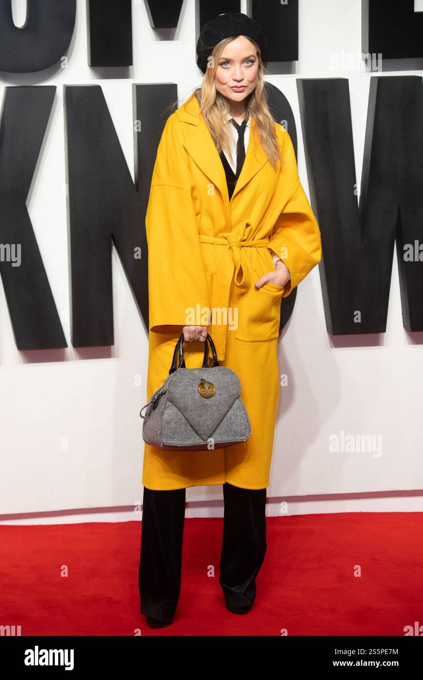 London, UK. 14 Jan, 2025. Pictured: Laura Whitmore (wearing Loewe and a ...