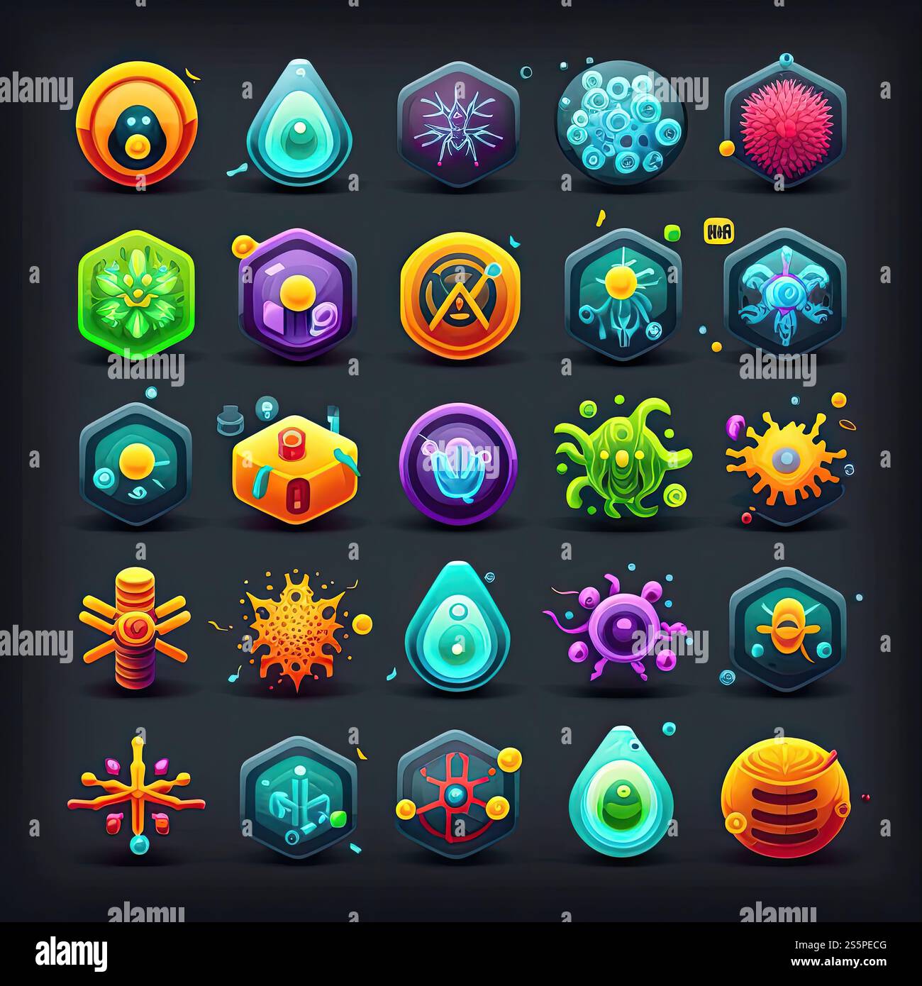 biology virus bacteria ai generated. microbiology cell, bacterium ...