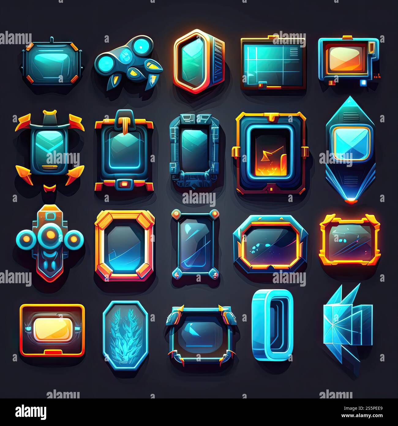 Board Rectangle Frame Game Ai Generated Ui Design Interface Background Gui Board Rectangle
