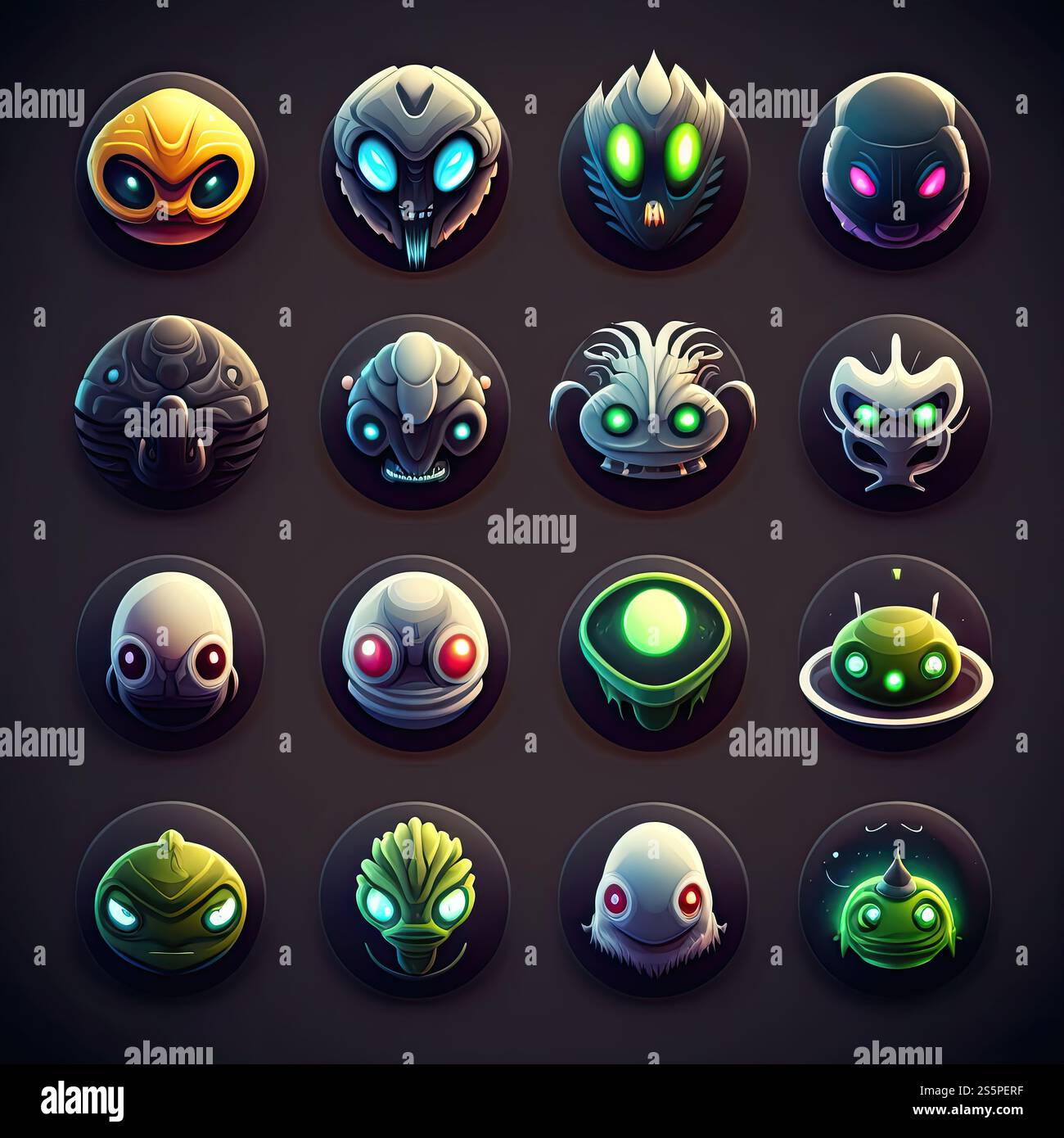 design alien space avatar ai generated. ufo science, character universe ...