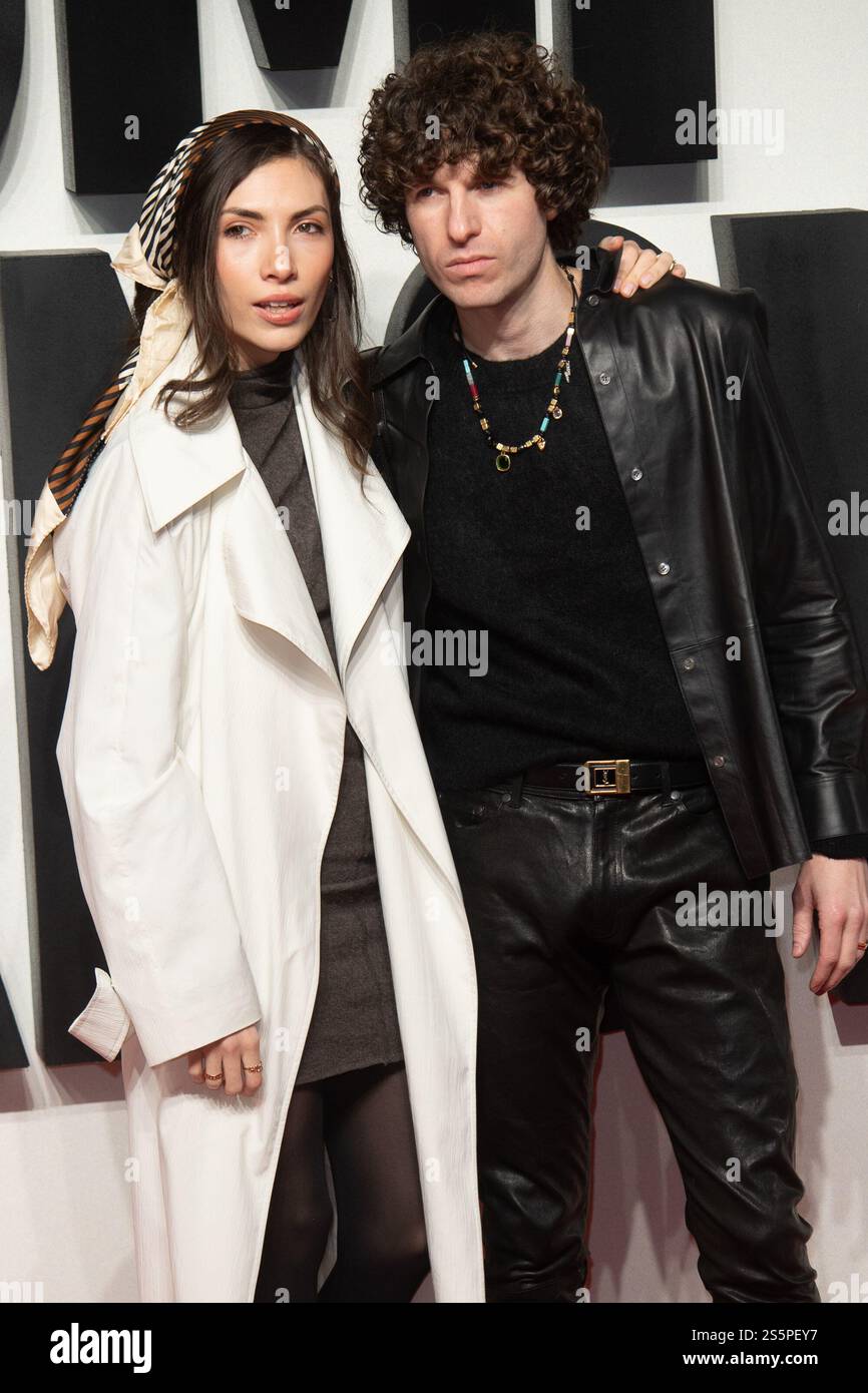 London, UK. 14 Jan, 2025. Pictured: The Kooks Luke Pritchard and wife ...