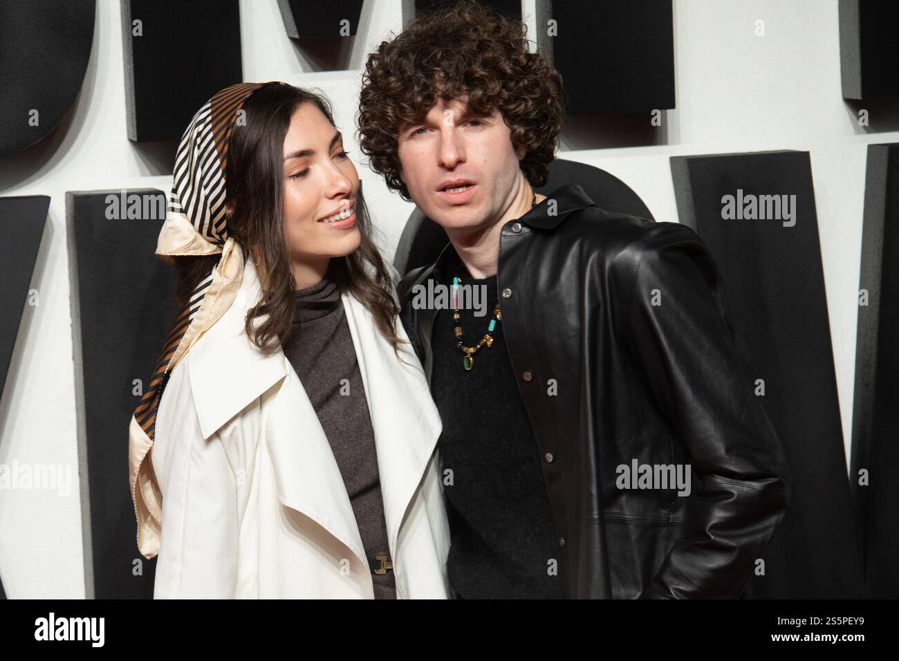 London, UK. 14 Jan, 2025. Pictured: The Kooks Luke Pritchard and wife ...