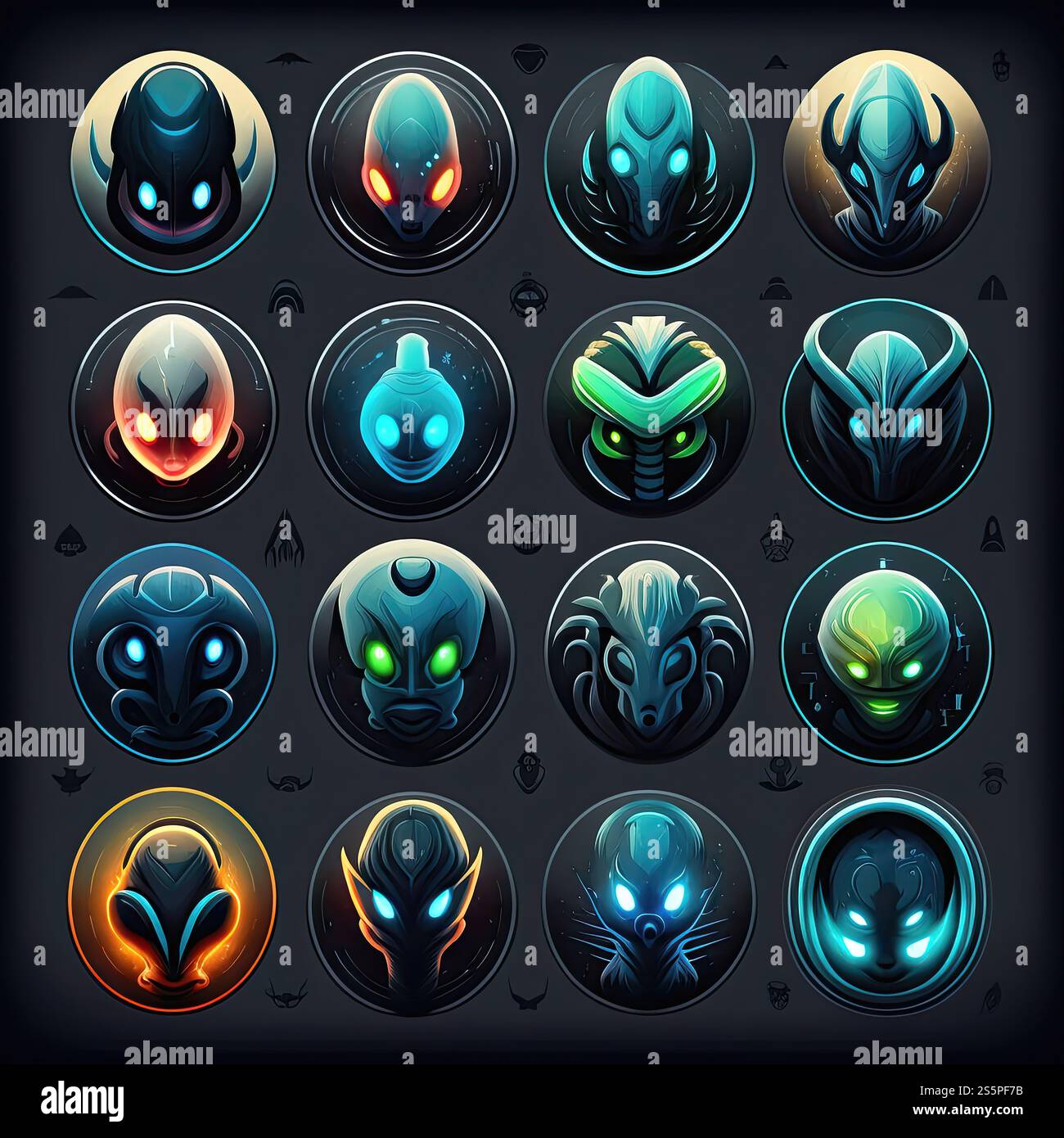 astronomy alien space avatar ai generated. cosmos futuristic, humanoid ...