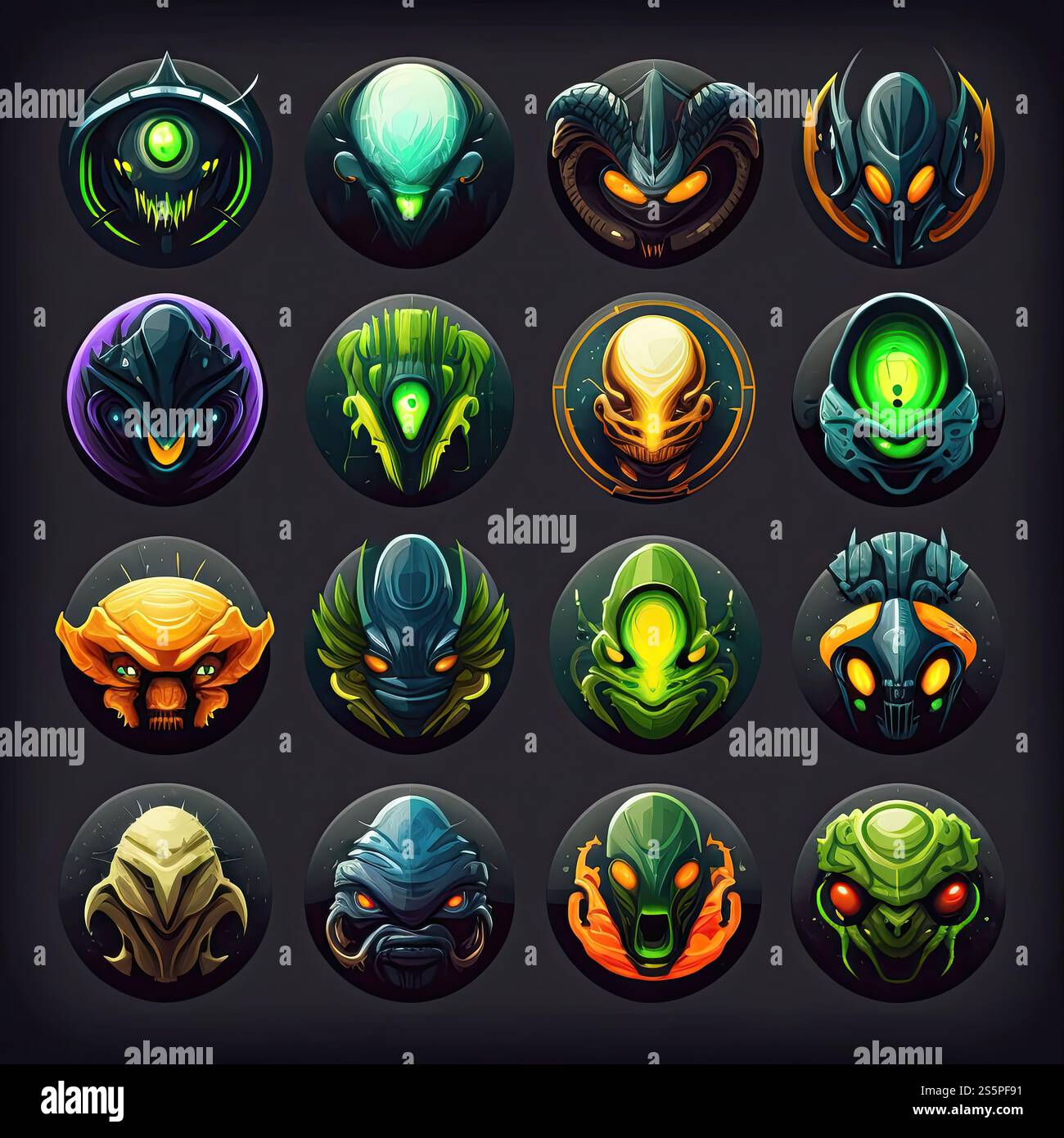 ufo alien space avatar ai generated. science character, universe ...