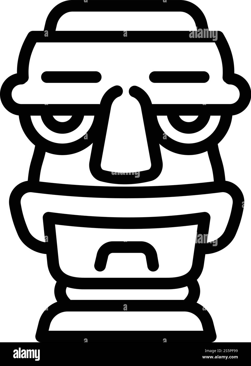 Antique idol icon. Outline antique idol vector icon for web design ...