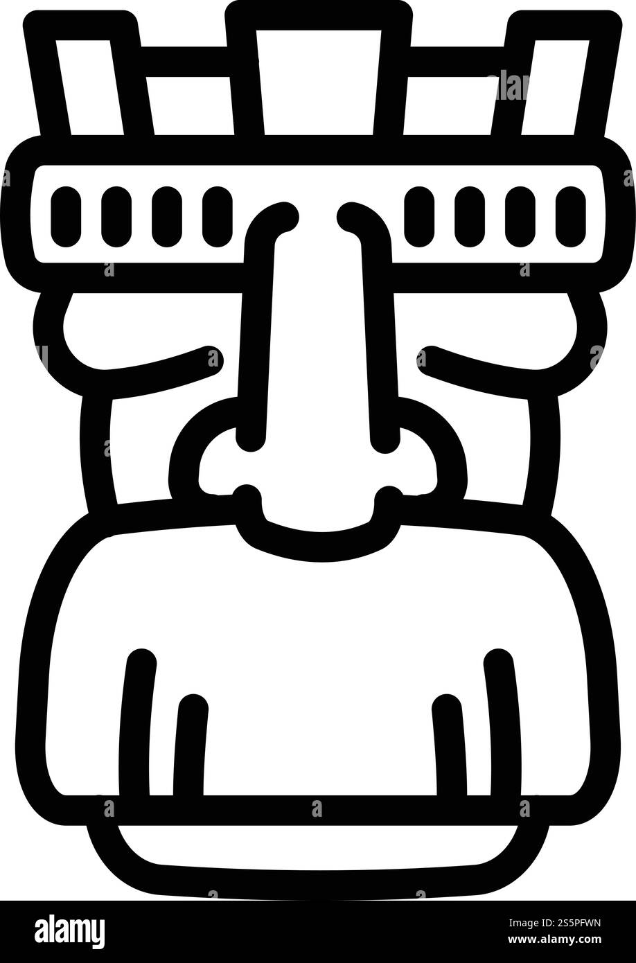 Tattoo idol icon. Outline tattoo idol vector icon for web design ...