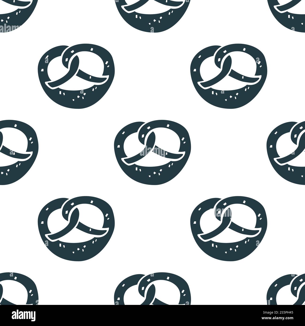 Traditional pretzel pattern. Simple illustration of traditional pretzel ...