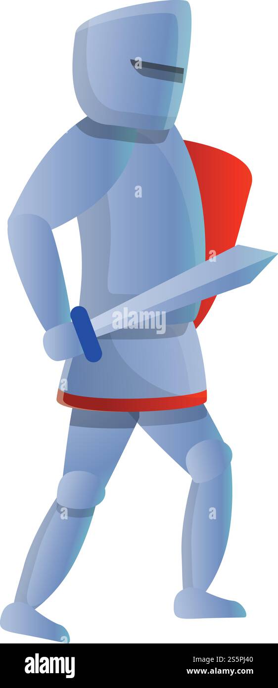 Knight icon. Cartoon of knight vector icon for web design isolated on ...