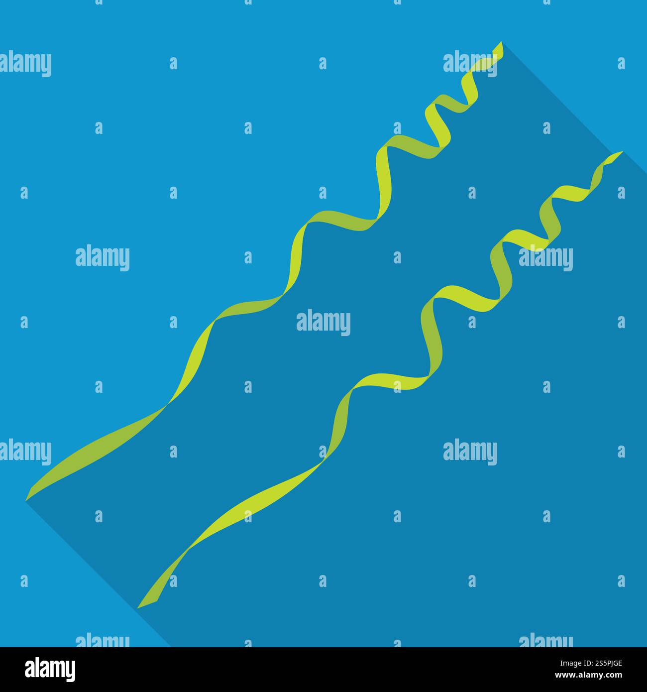 Green serpentine icon. Flat illustration of green serpentine vector ...