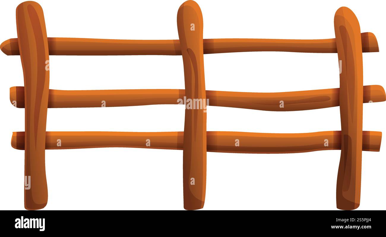 Farm fence icon. Cartoon of farm fence vector icon for web design ...