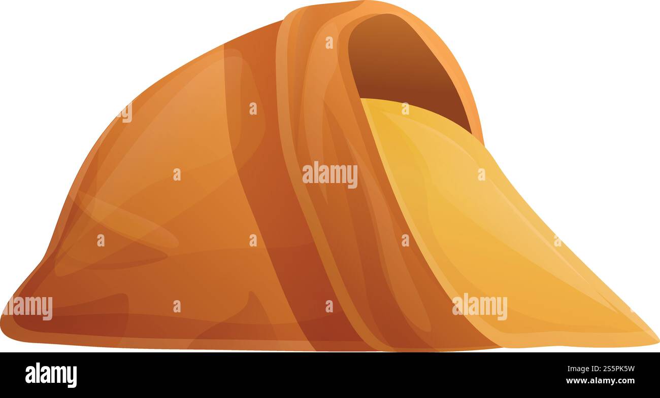 Open grain sack icon. Cartoon of open grain sack vector icon for web ...