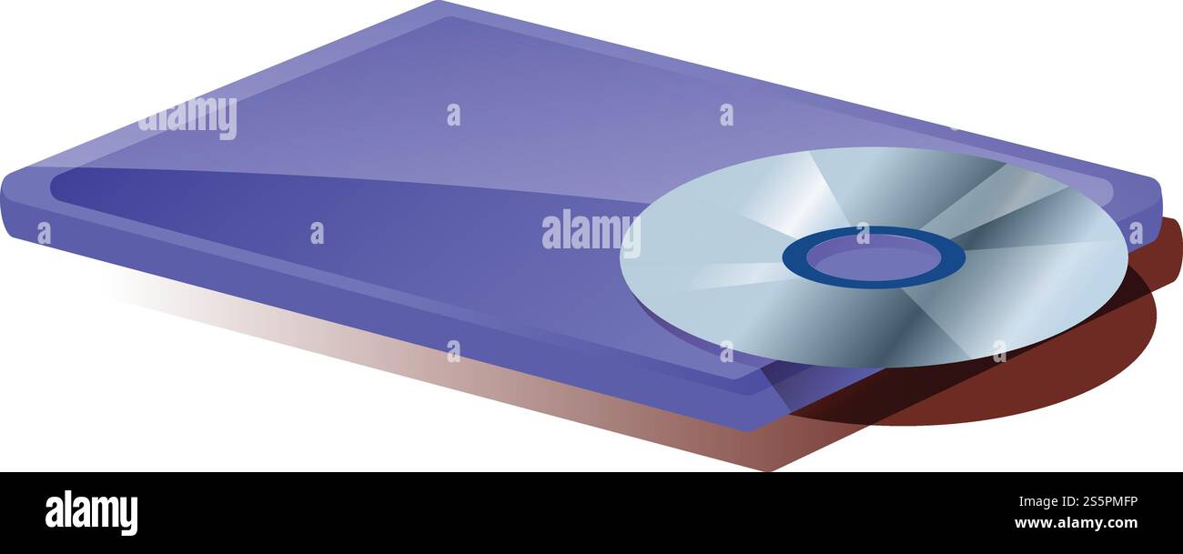 Cd game console icon. Cartoon of cd game console vector icon for web ...