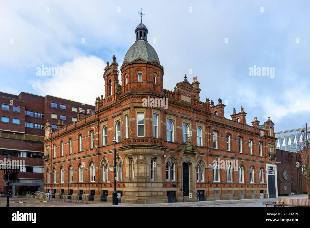 Beautiful Victorian-era building with intricate red-brick and stonework ...