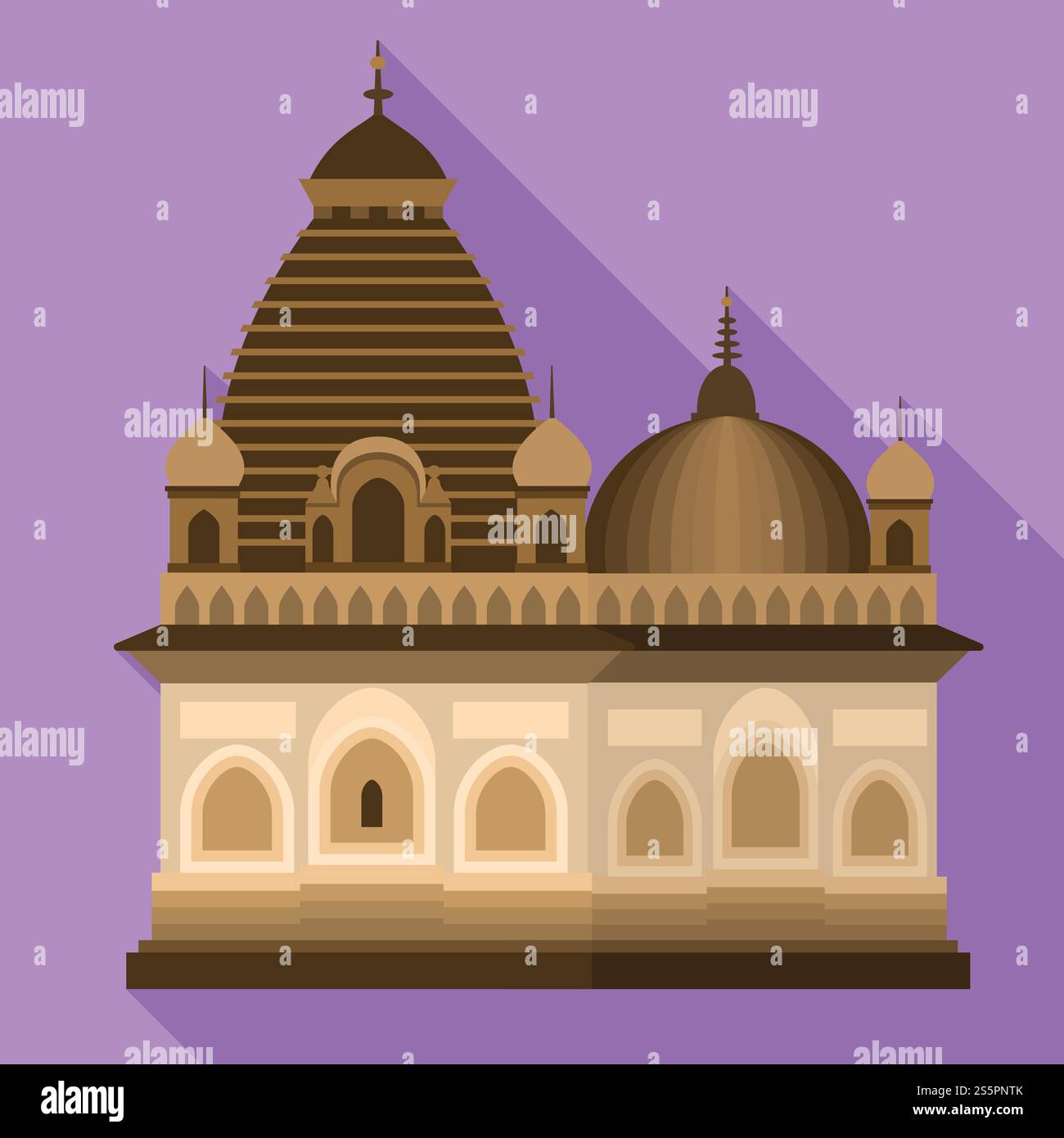 Hindu gothic architecture Stock Vector Images - Alamy