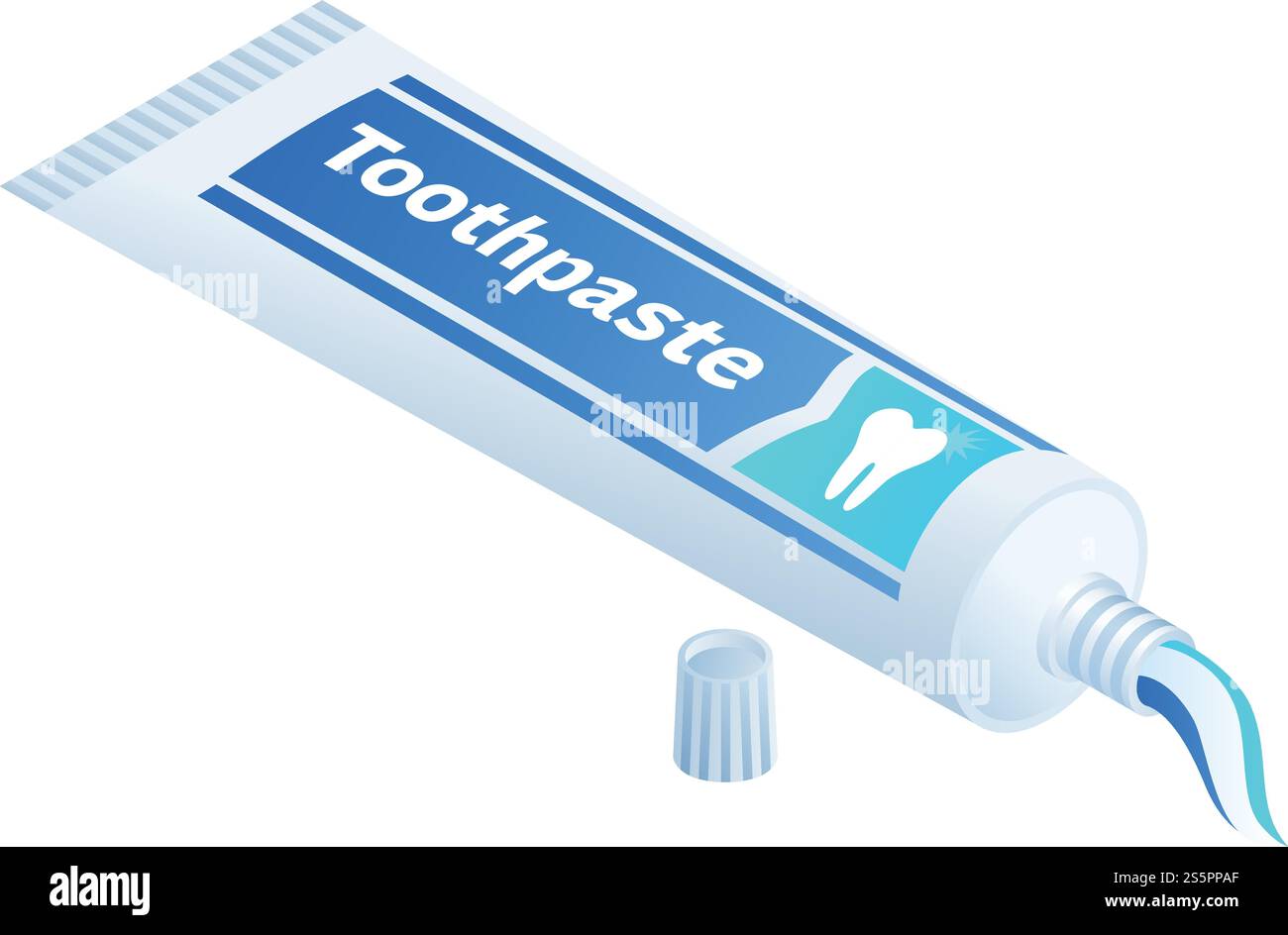 Toothpaste icon. Isometric of toothpaste vector icon for web design isolated on white background ...