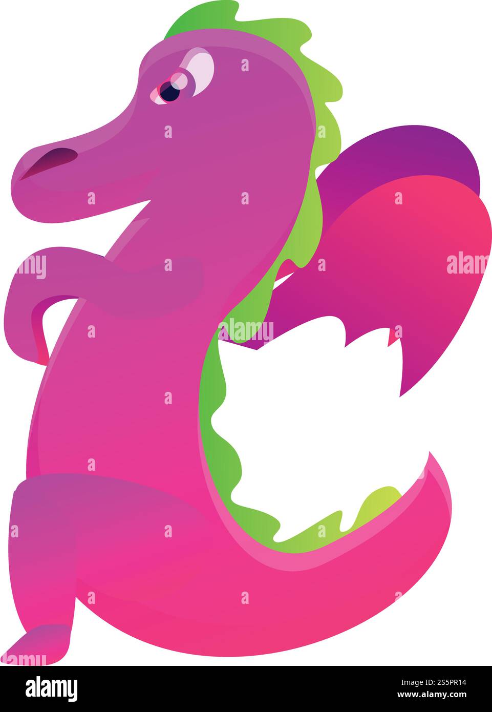 Dragon icon. Cartoon of dragon vector icon for web design isolated on ...