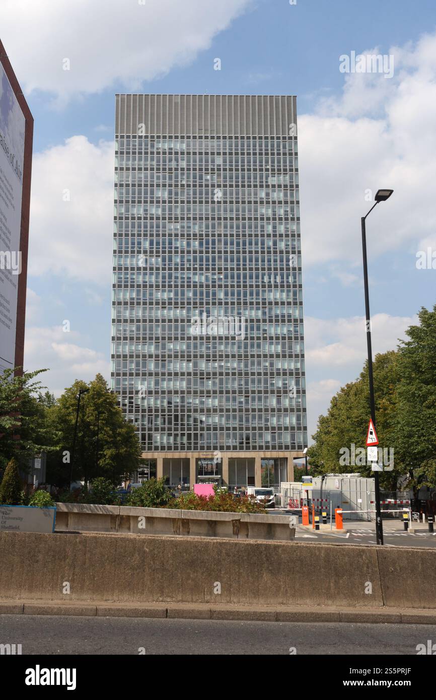 Sheffield University Arts Tower England UK. High rise building grade II ...