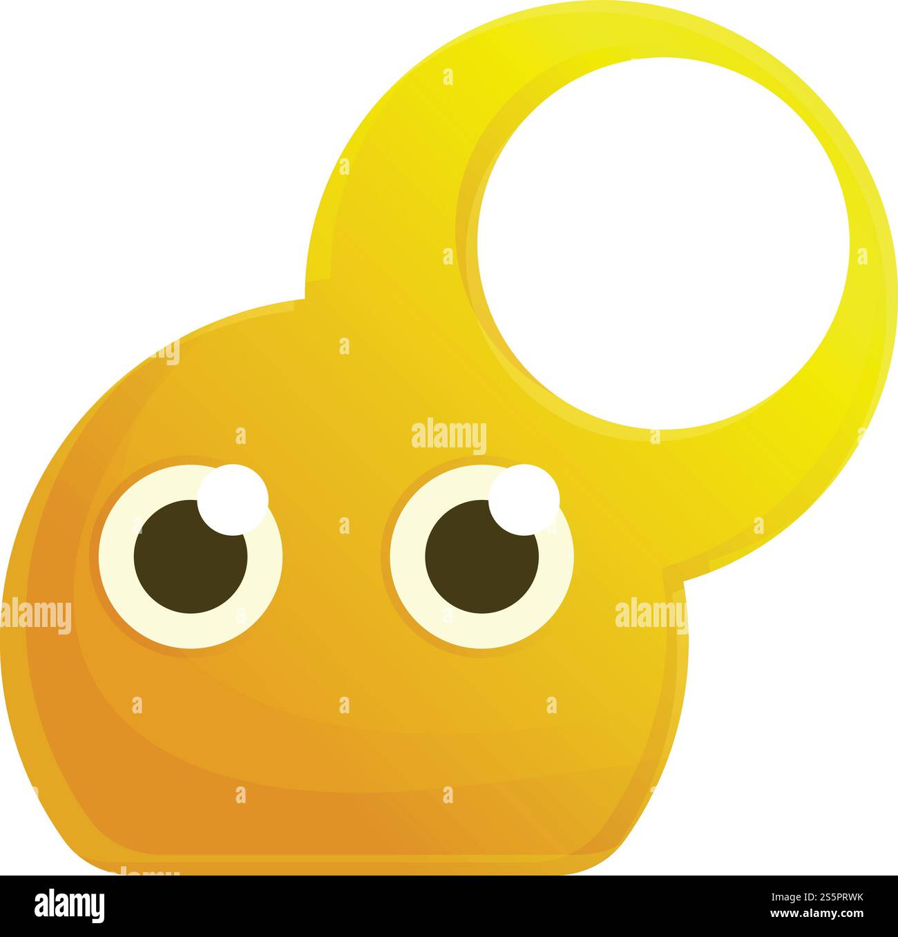 Yellow bacteria icon. Cartoon of yellow bacteria vector icon for web ...