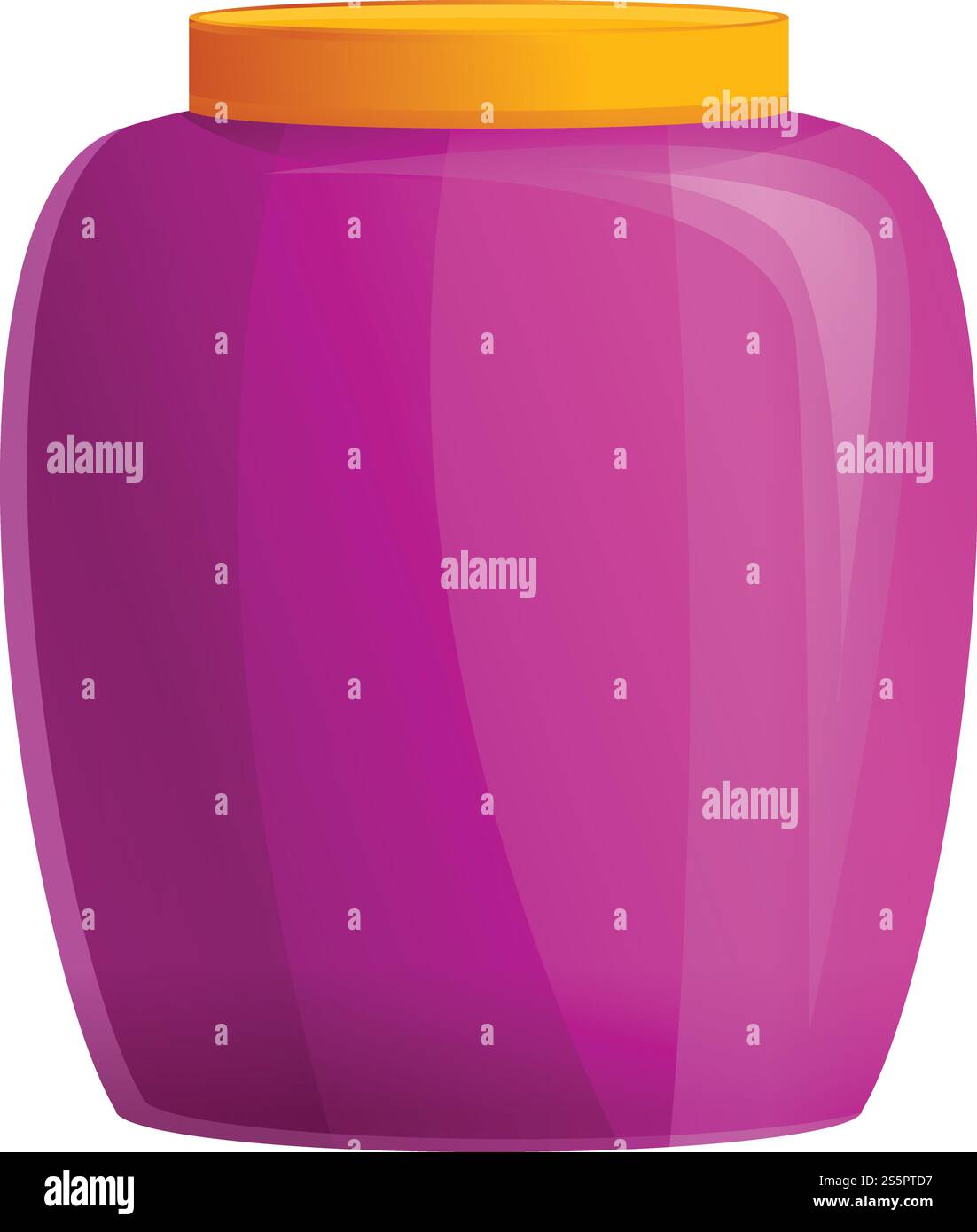 Sweet pink jam jar icon. Cartoon of sweet pink jam jar vector icon for ...