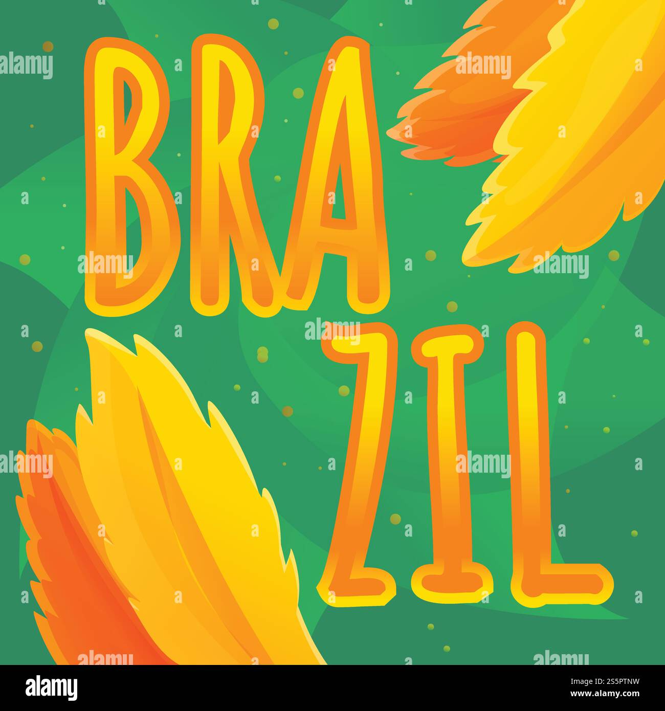 Brazil festival concept banner. Cartoon illustration of Brazil festival ...