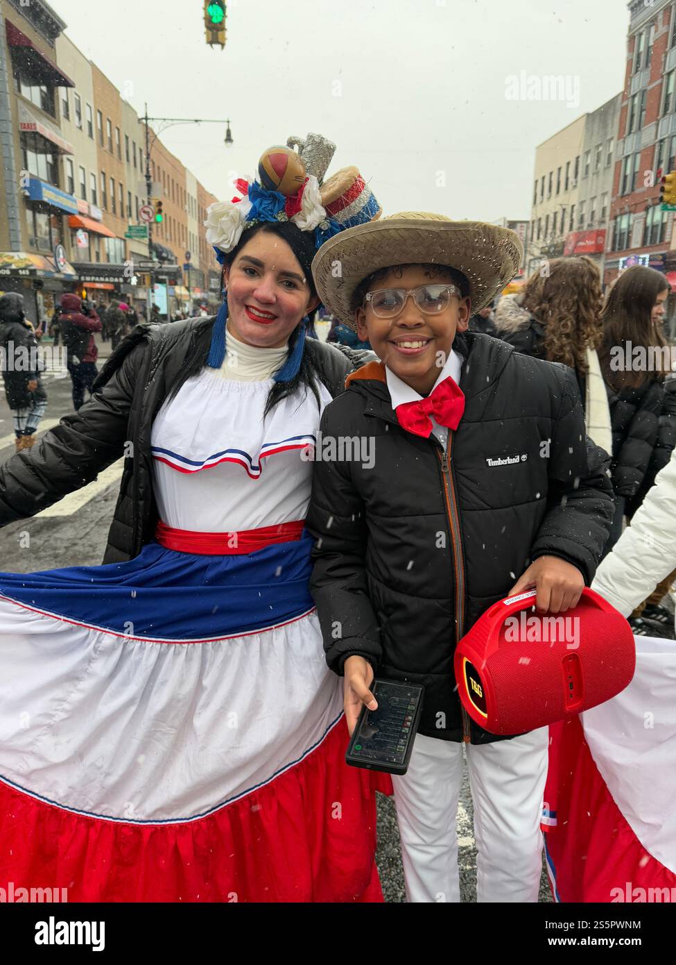 Annual Three Kings Day Parade takes place on a cold winter day in the ...