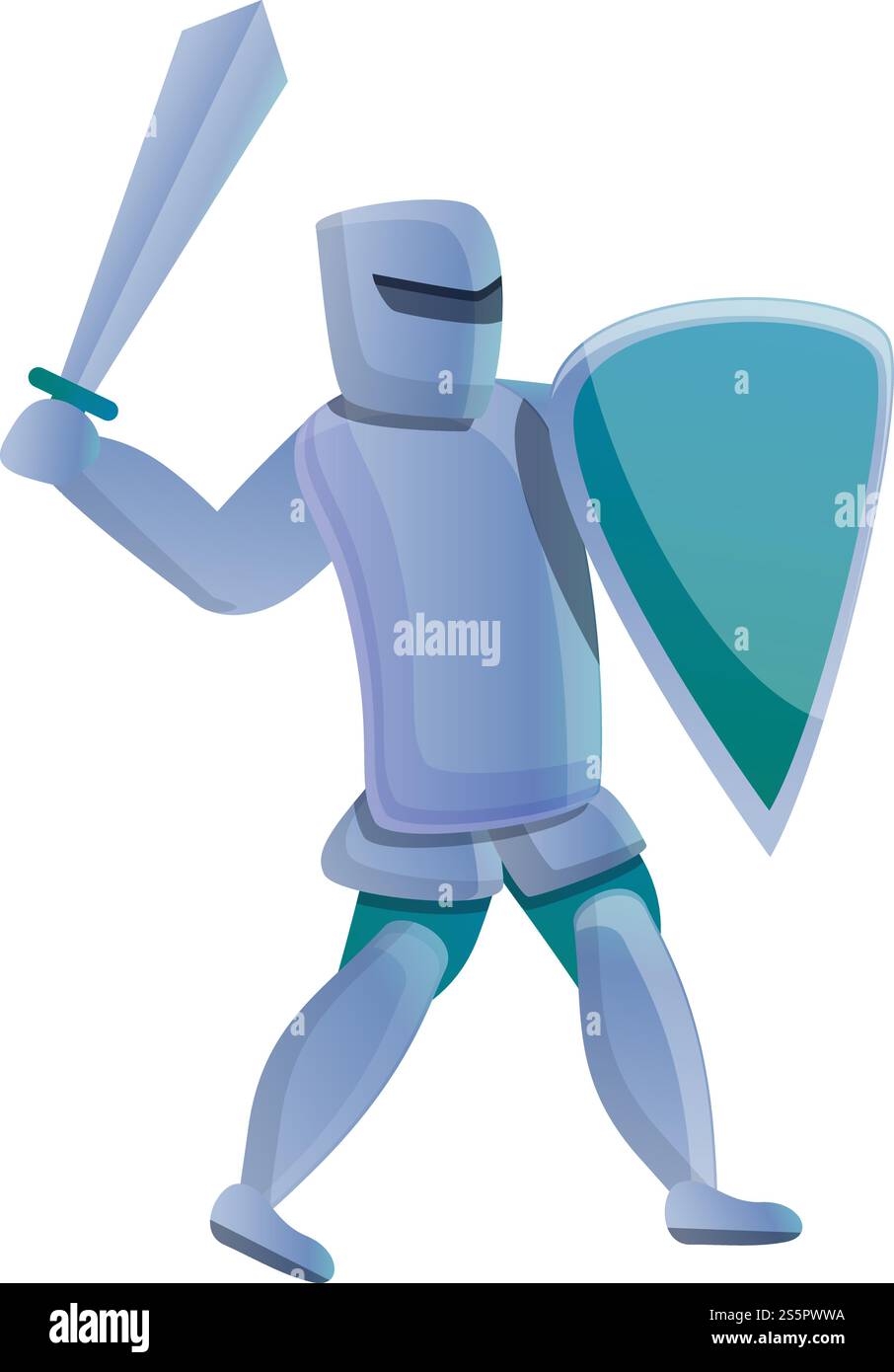 Medieval knight icon. Cartoon of medieval knight vector icon for web ...