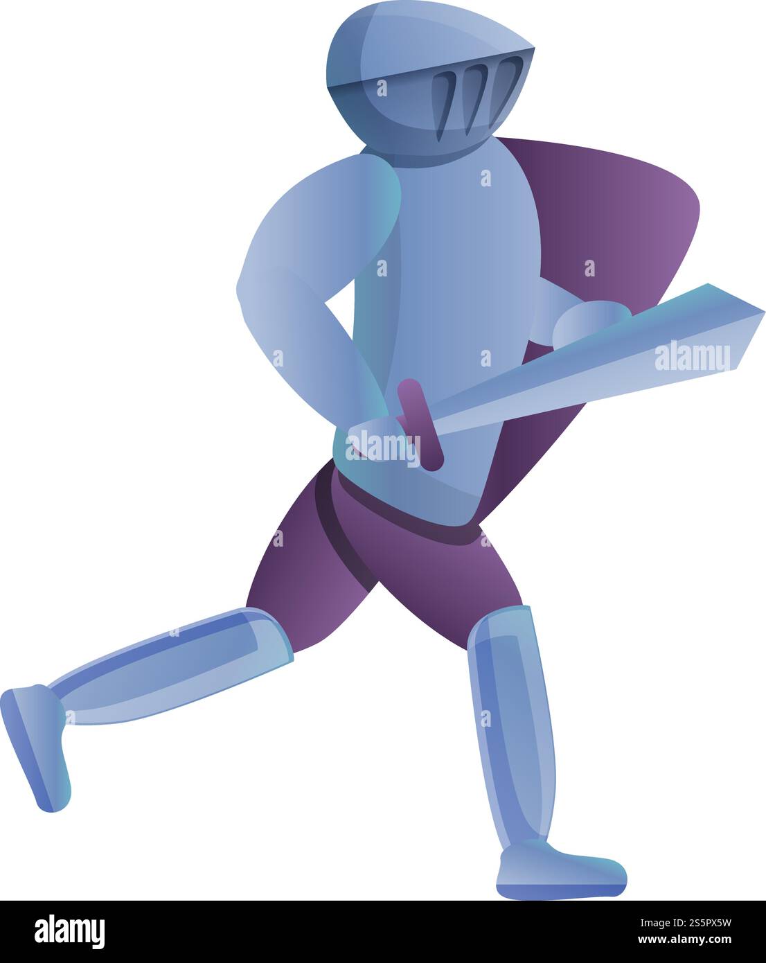 Running knight icon. Cartoon of running knight vector icon for web ...