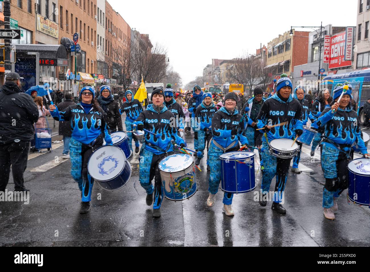 Annual Three Kings Day Parade takes place on a cold winter day in the ...