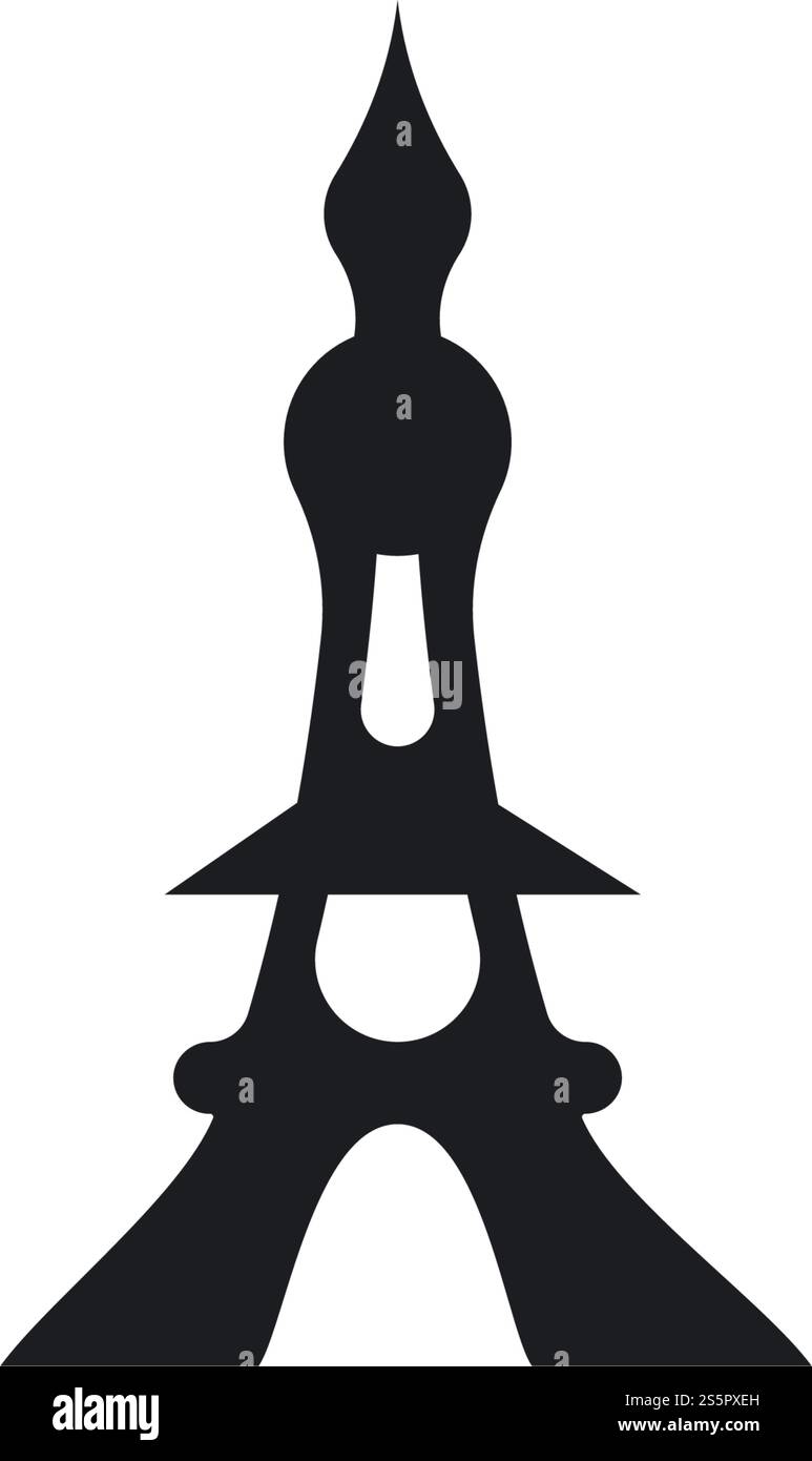 Eifell tower illustration Stock Vector Images - Alamy