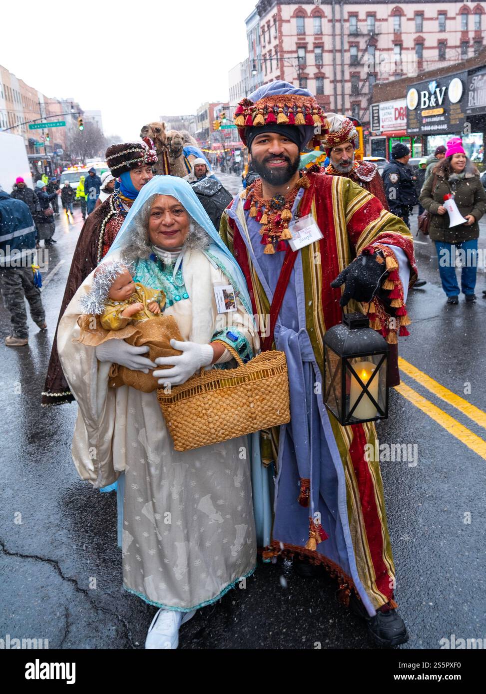 Annual Three Kings Day Parade takes place on a cold winter day in the ...