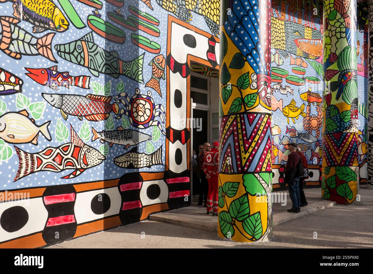 The entrance to the Central Pavilion at the Giardini, part of the ...