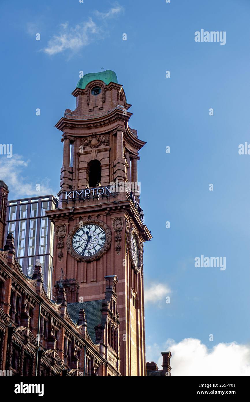 Manchester, United Kingdom 12 12 2024: A striking view of the Kimpton ...