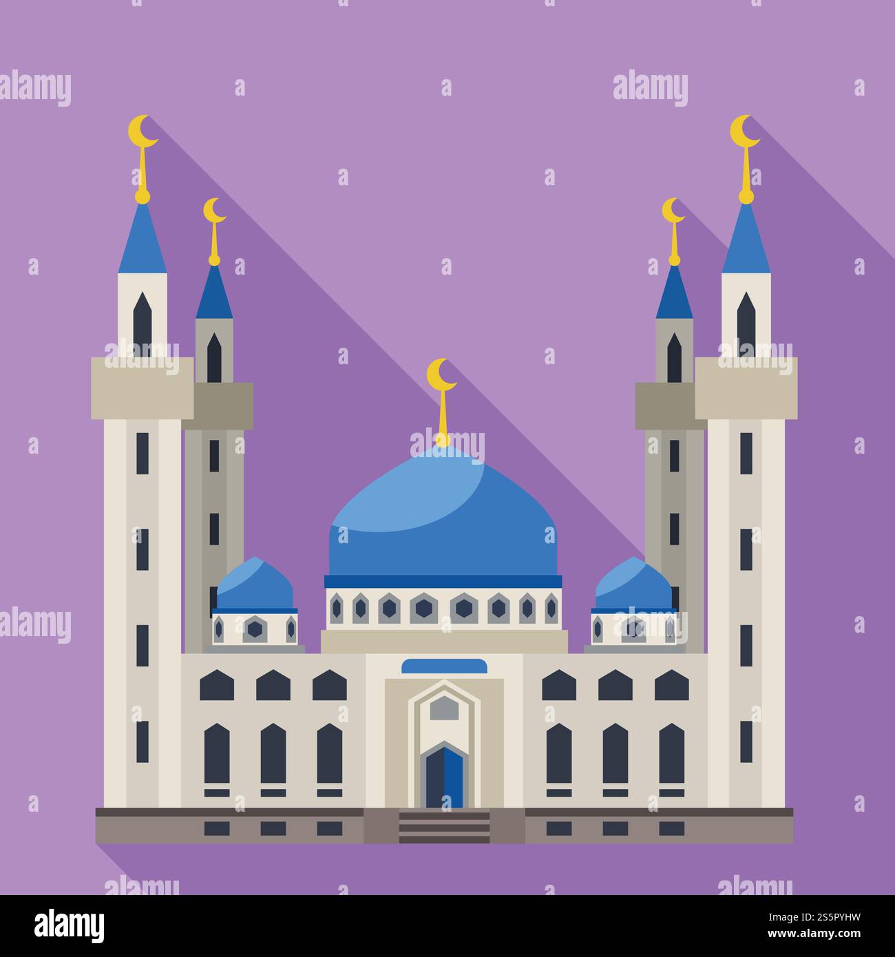 Islam temple icon. Flat illustration of islam temple vector icon for ...