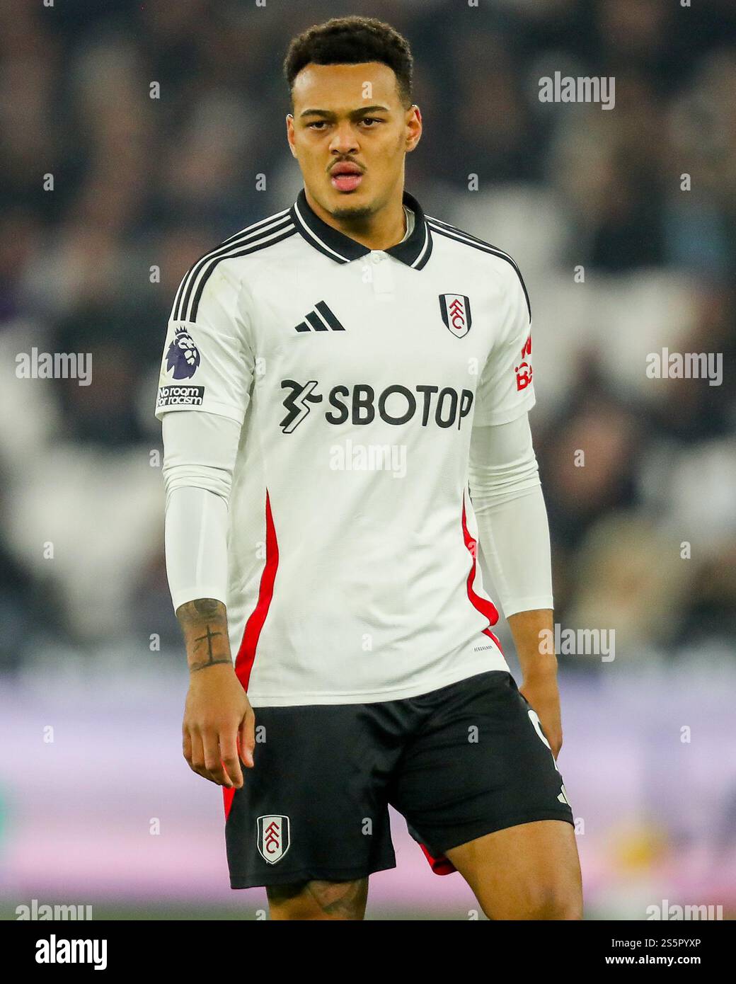 Rodrigo Muniz of Fulham looks on during the Premier League match West ...