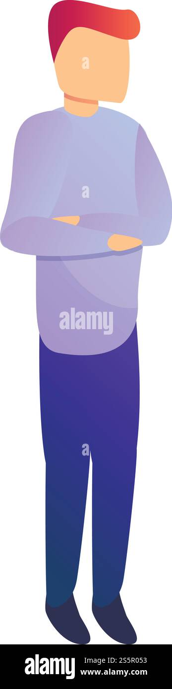 Man waiting icon. Cartoon of man waiting vector icon for web design ...