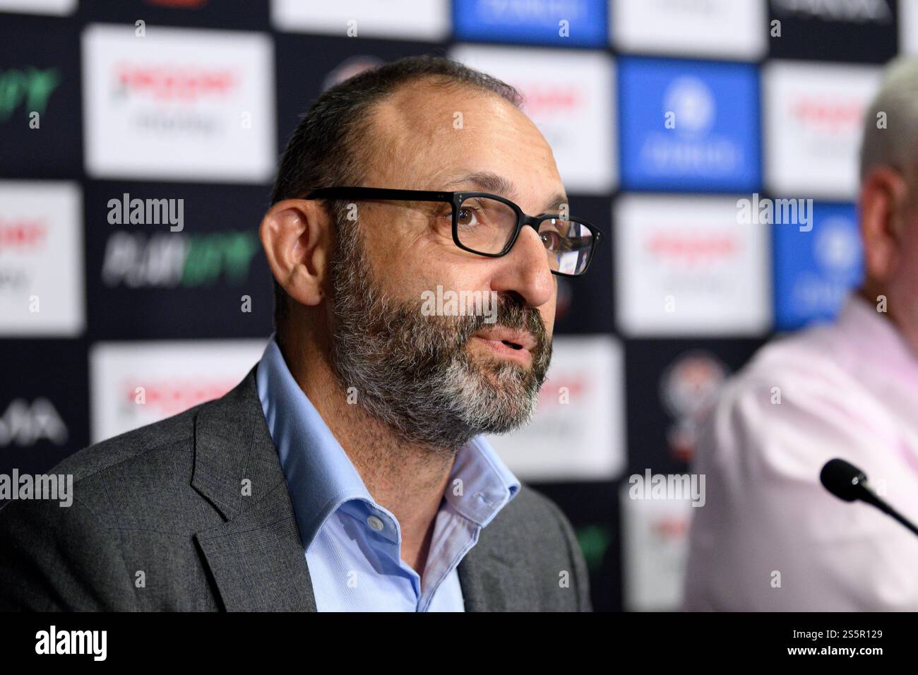 Sydney, Australia. 15th Jan, 2025. Charlie Viola speaks to media during ...