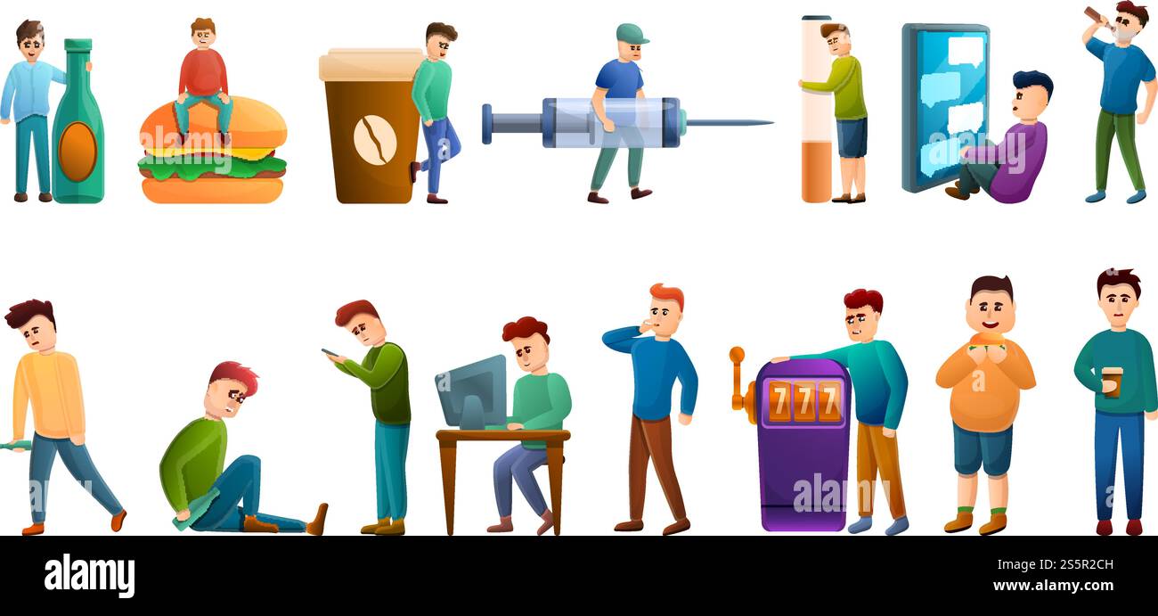 Cartoon drunk woman laptop hi-res stock photography and images - Alamy