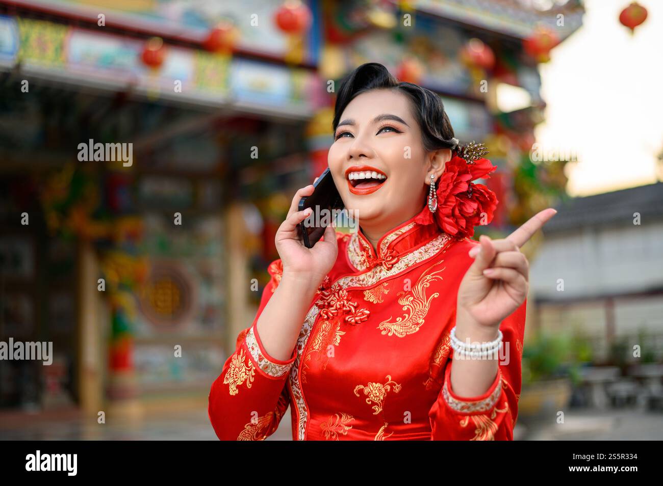 Beautiful asian woman celebrate hi-res stock photography and images - Alamy