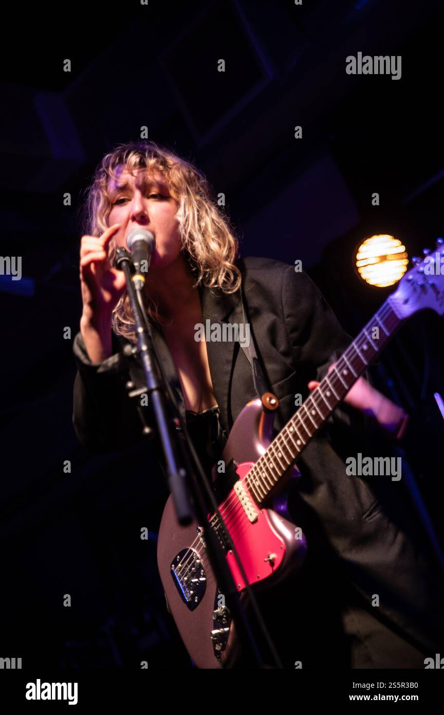 London, United Kingdom. 14th January 2025. Lambrini Girls play an ...