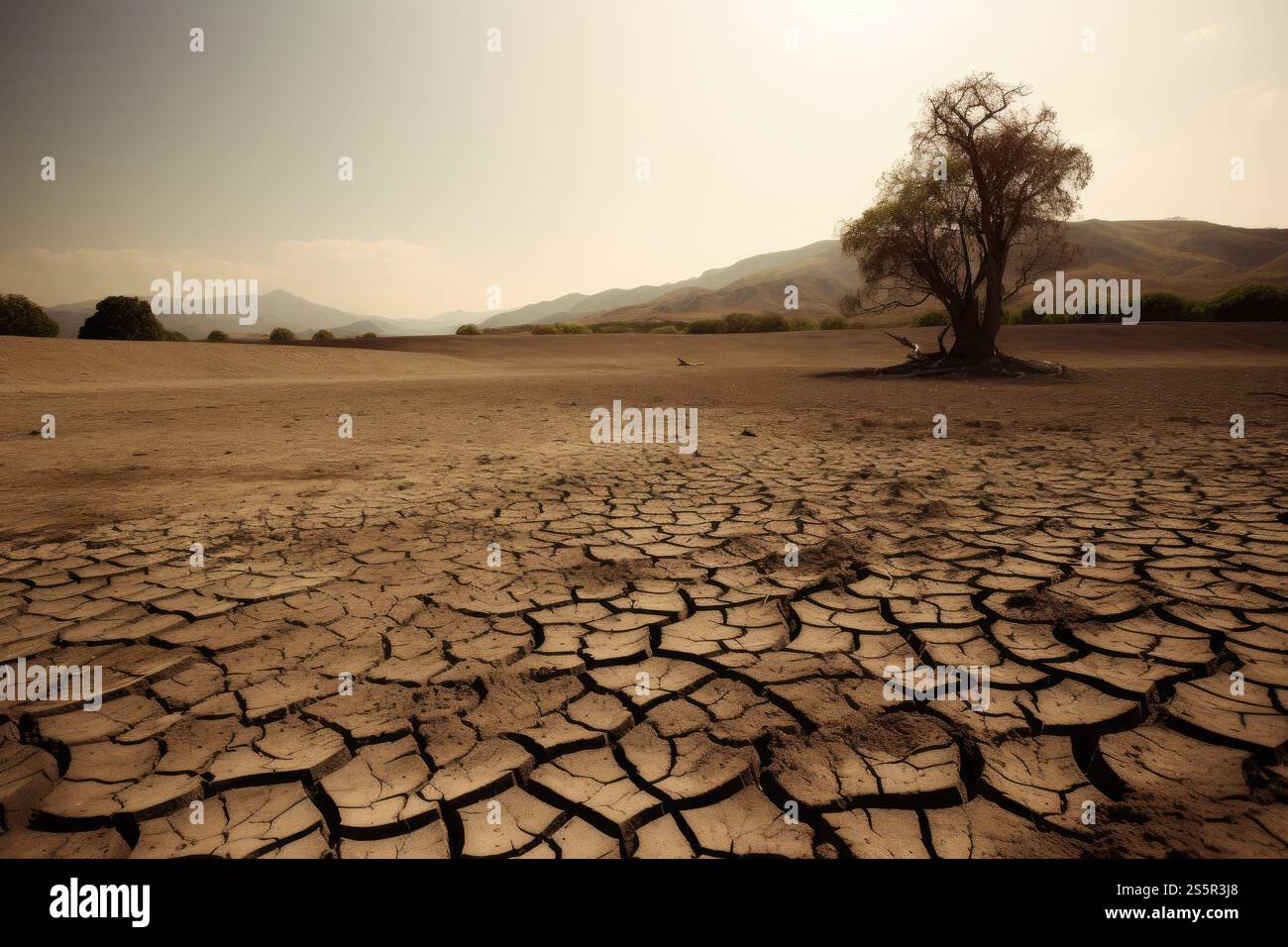 Drought agriculture dry landscape. Weather land. Generate Ai Stock ...