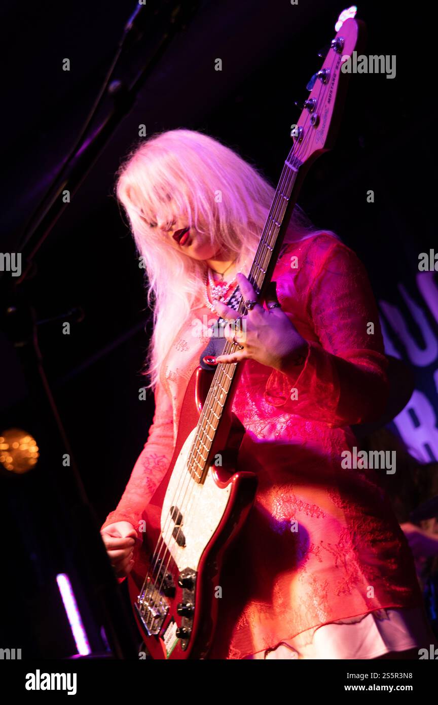 London, United Kingdom. 14th January 2025. Lambrini Girls play an ...