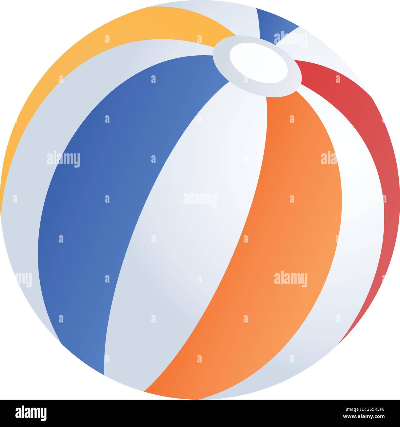 Beach ball icon. Isometric of beach ball vector icon for web design ...