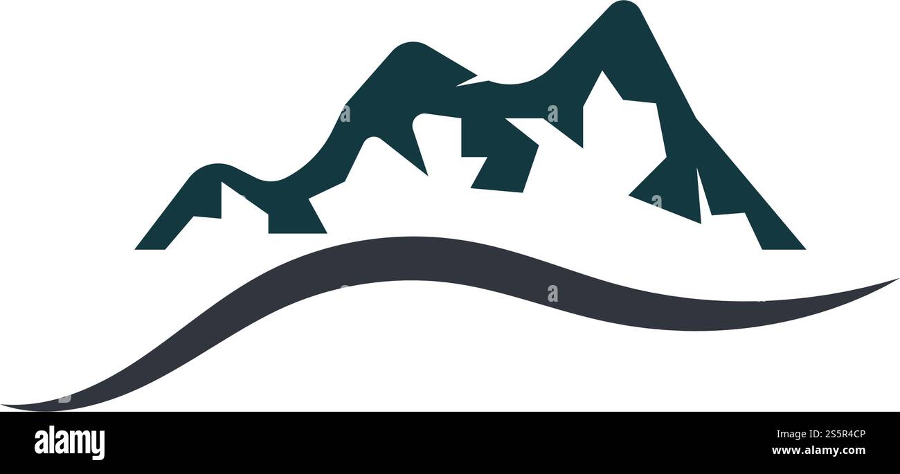 Mountains Logo vectorTemplate illustration Stock Vector Image & Art - Alamy