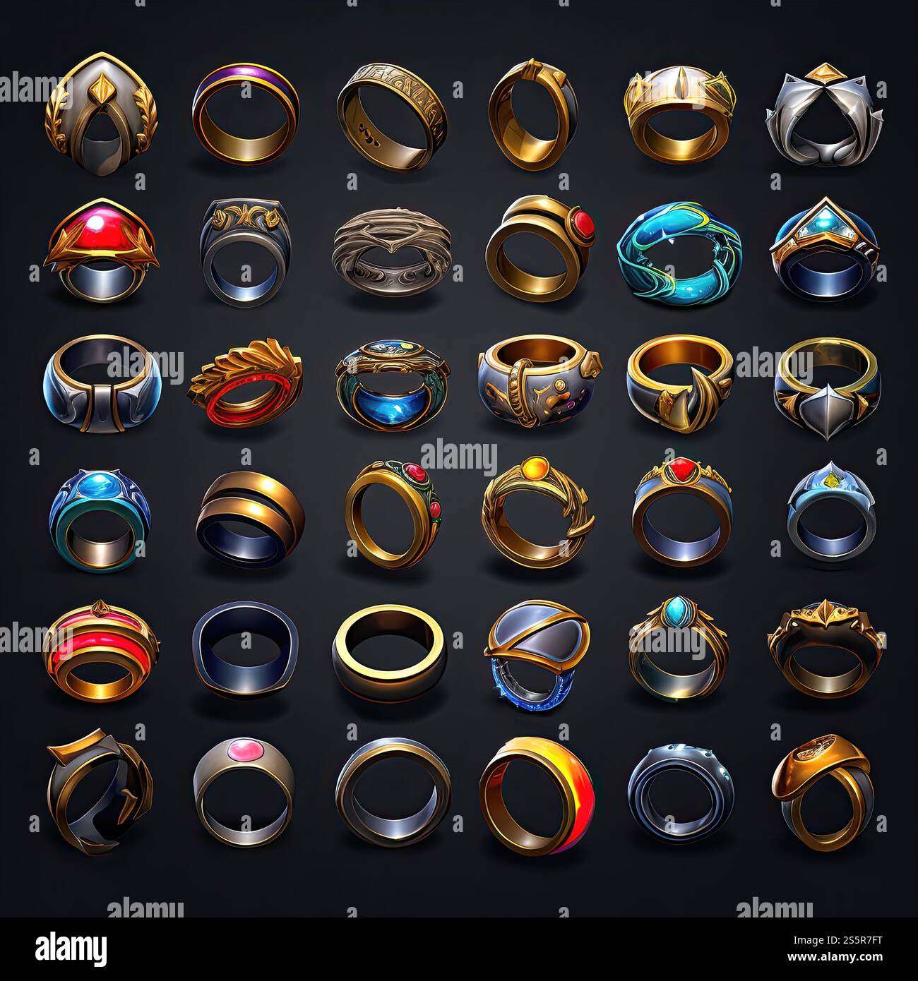 shiny ring circle game ai generated. symbol user, gui glossy, luxury object shiny ring circle ...