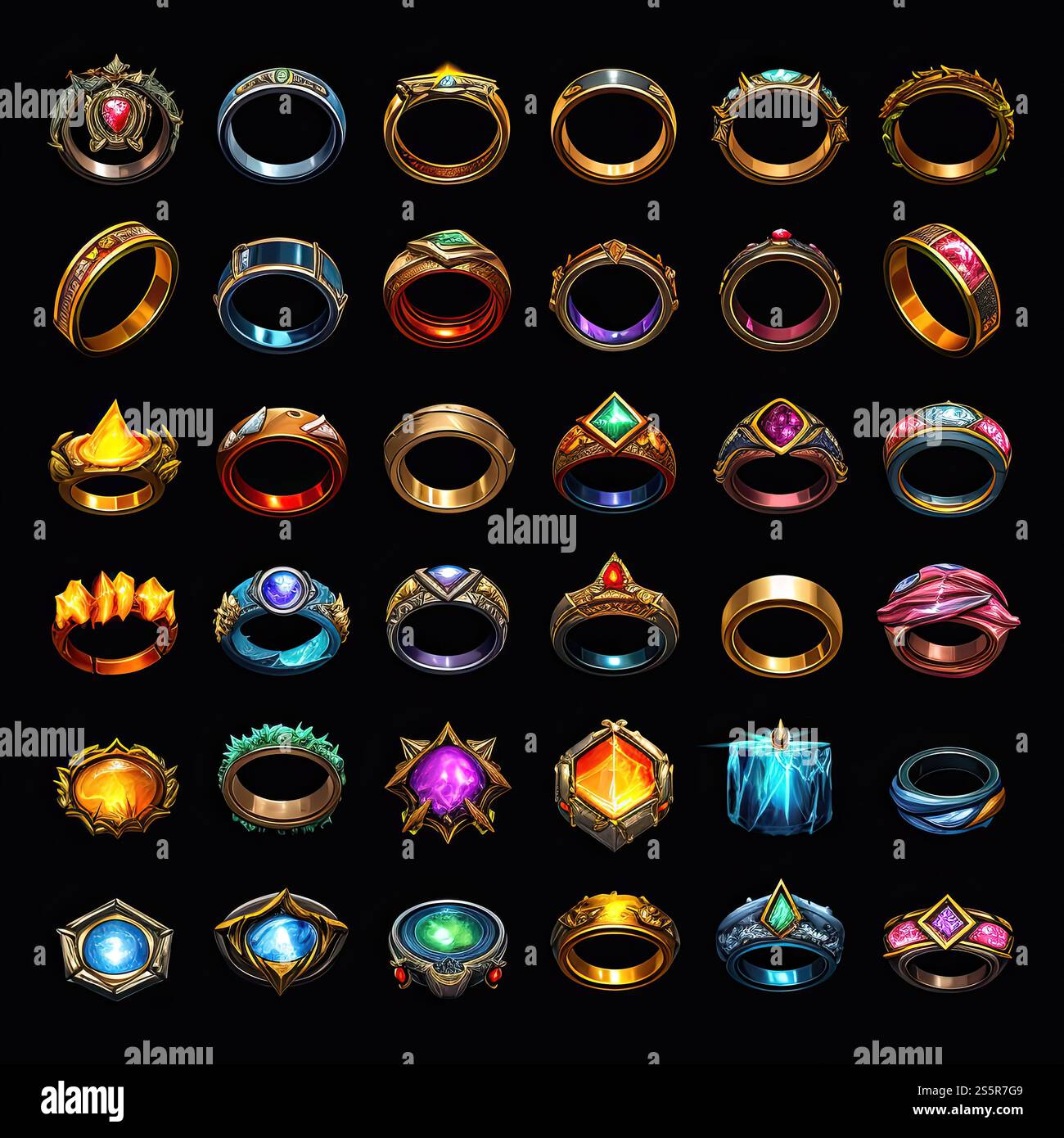 shiny ring circle game ai generated. symbol user, gui glossy, luxury ...