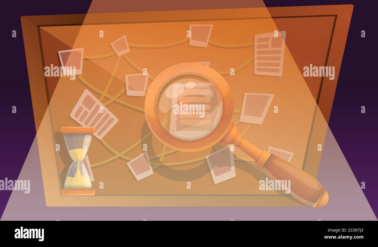 Escape Quest Game Concept Banner Cartoon Illustration Of Escape Quest